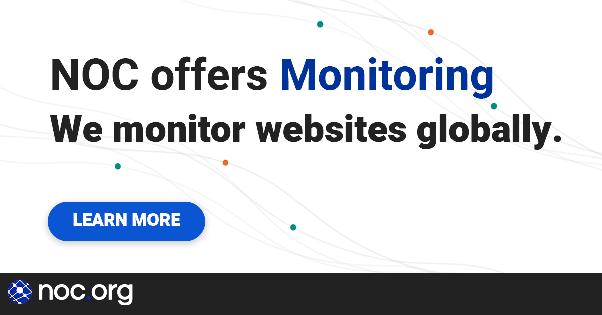 NOC Monitors Websites